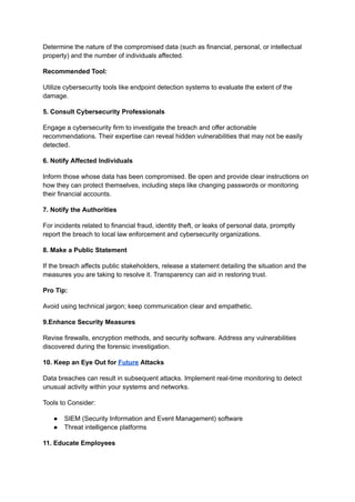 12 Proactive Steps to Handle a Data Breach Effectively | PDF