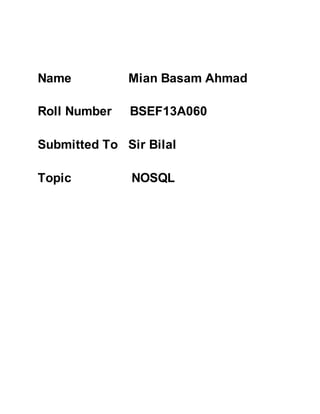 NoSQL | PDF