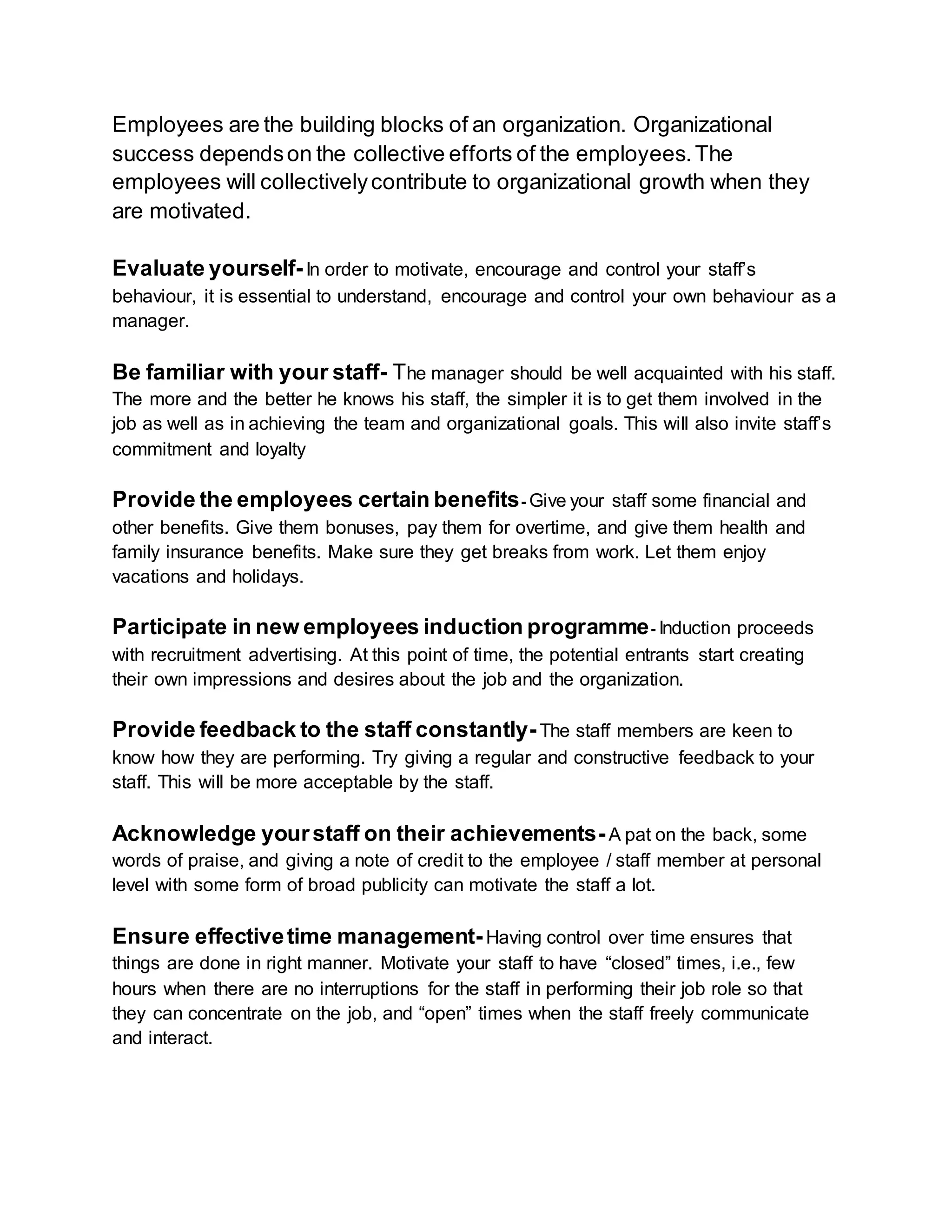 Motivation in Organization Behaviour pdf | DOCX