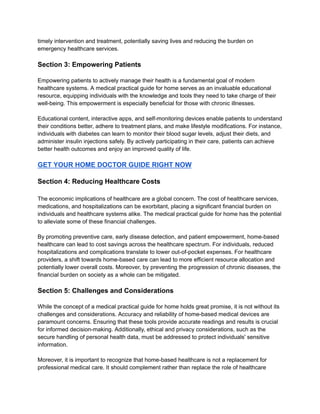 THE MEDICAL GUIDE FOR HOME | PDF