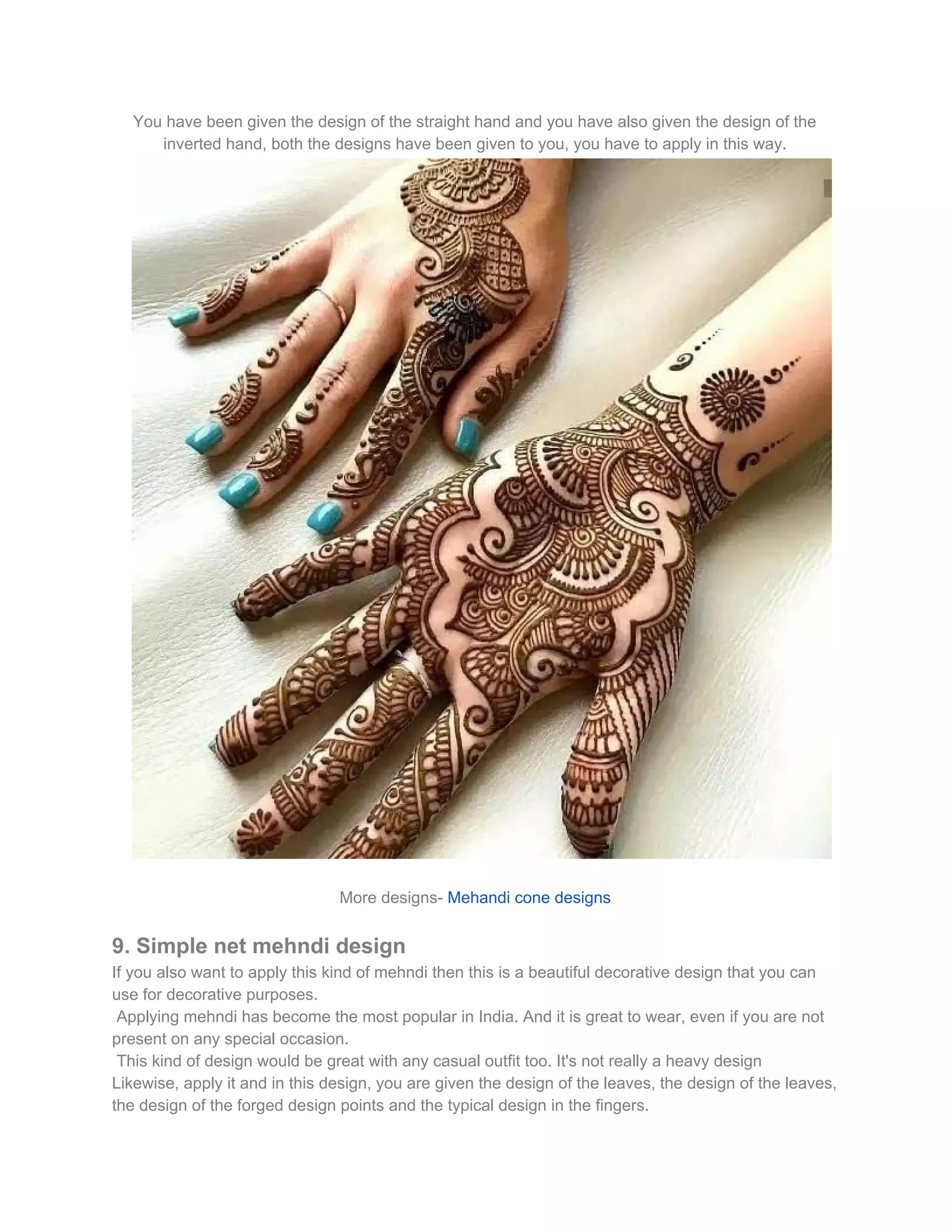 Indian mehndi designs by mehndirangolidesigns.com