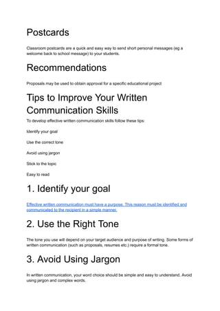 Written Communication Skills: 2023 Complete Guide | PDF | Email | Internet