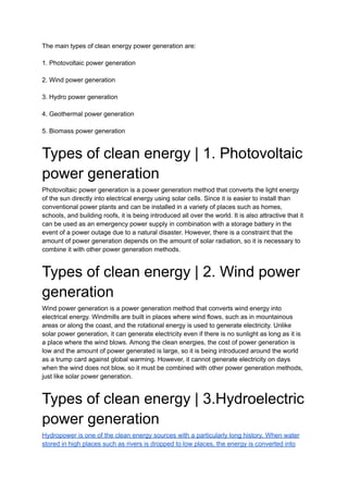 What is clean energy? Introducing types, benefits, and efforts by ...