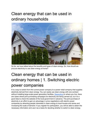 What is clean energy? Introducing types, benefits, and efforts by ...