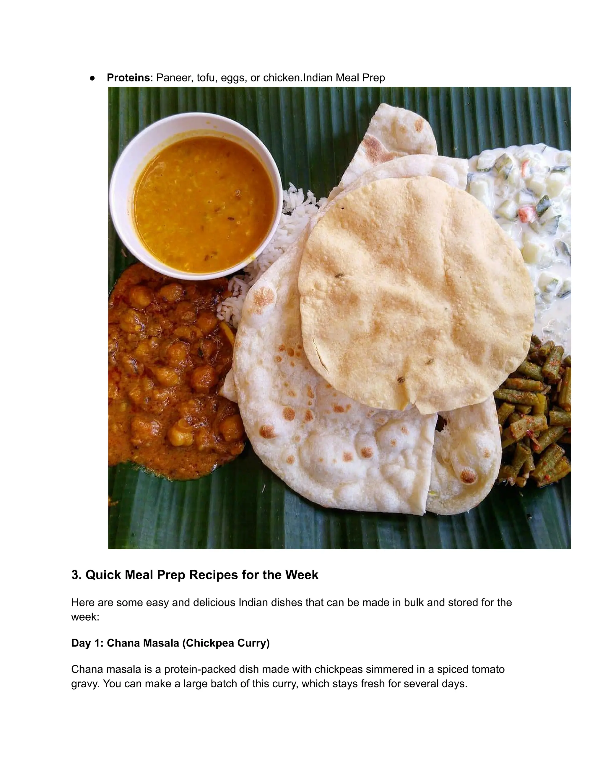 Indian Meal Prep for a Stress-Free Week tips | PDF