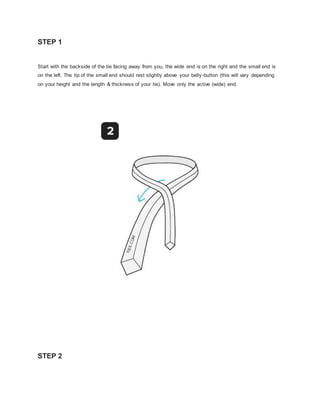 How to tie a simple tie knot | DOCX