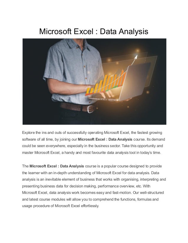 Microsoft Excel Data Analysis microsoft-excel-data-analysis