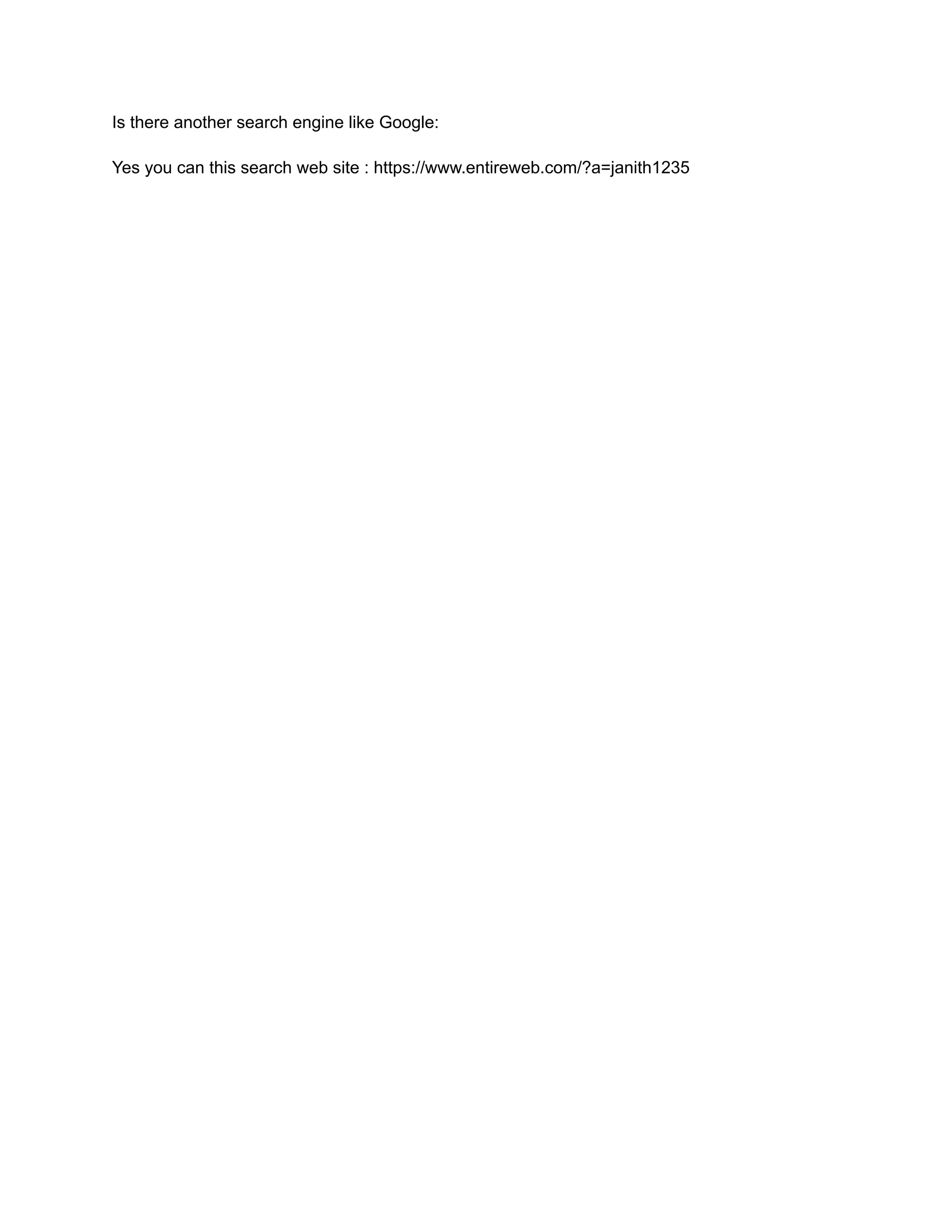 Is there another search engine the Google: | PDF