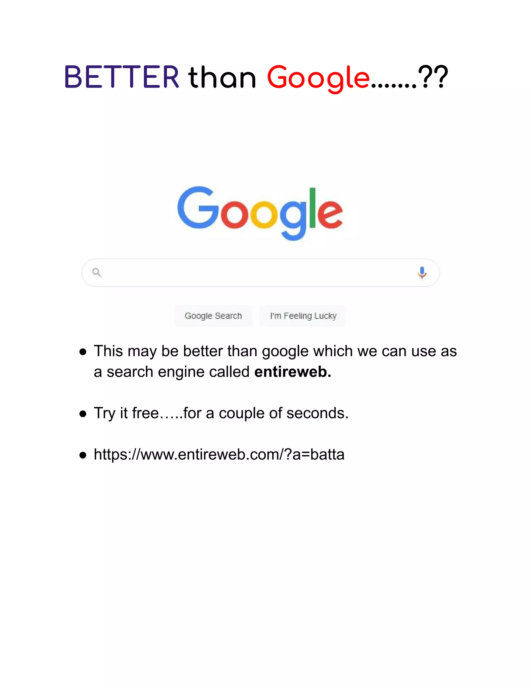 better than Google...? | PDF
