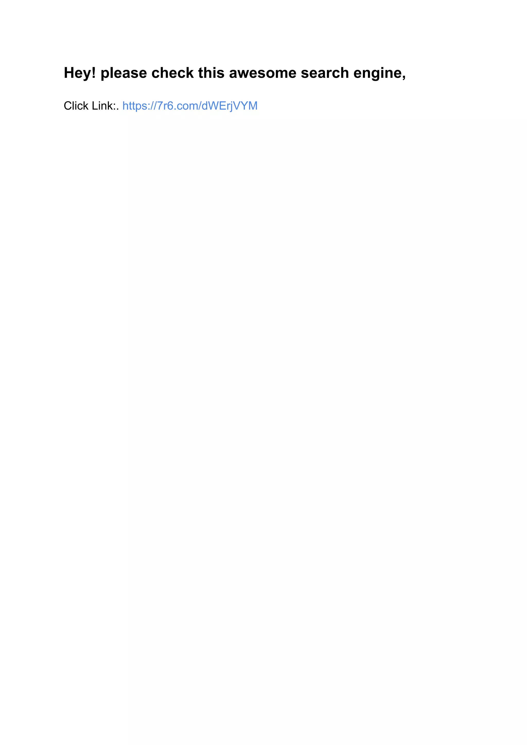 New Search Engine alternative to google | PDF