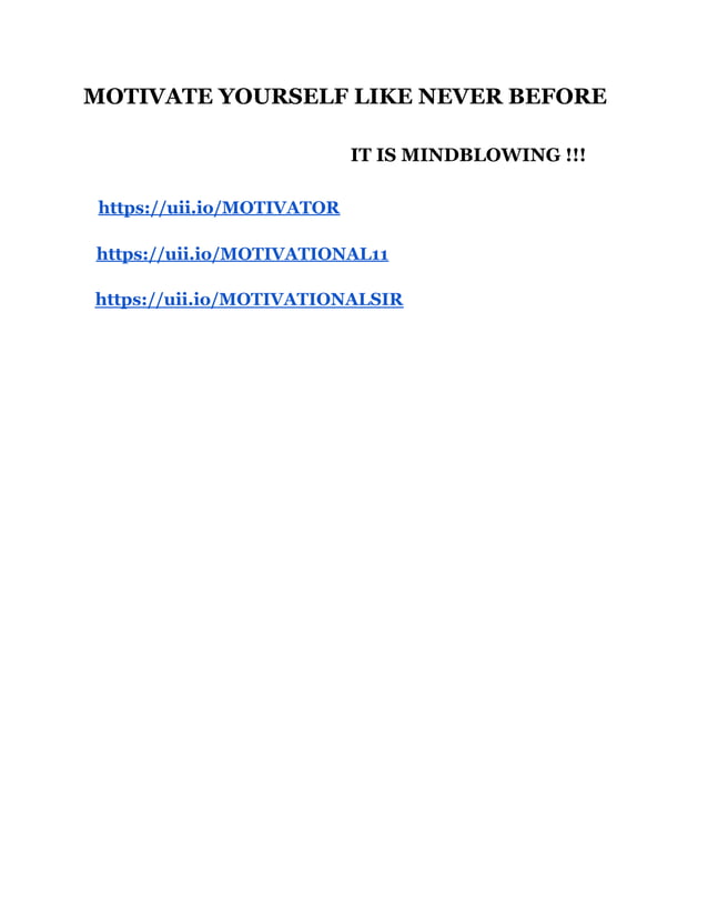 motivational ideas | PDF