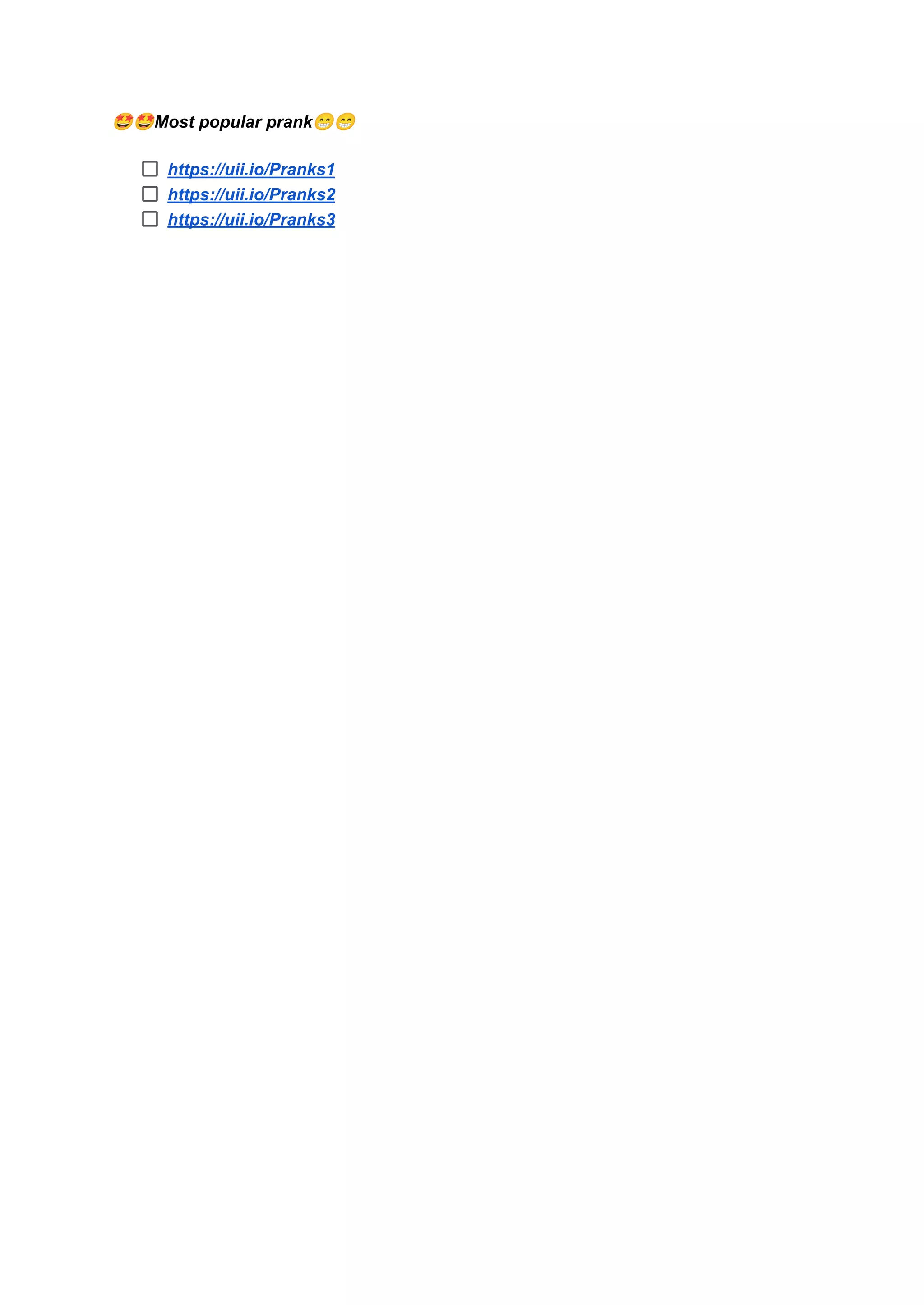 Most popular prank | PDF