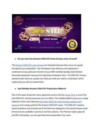 SOA-C01 Exam Questions | PDF | Standardized Testing | Educational ...