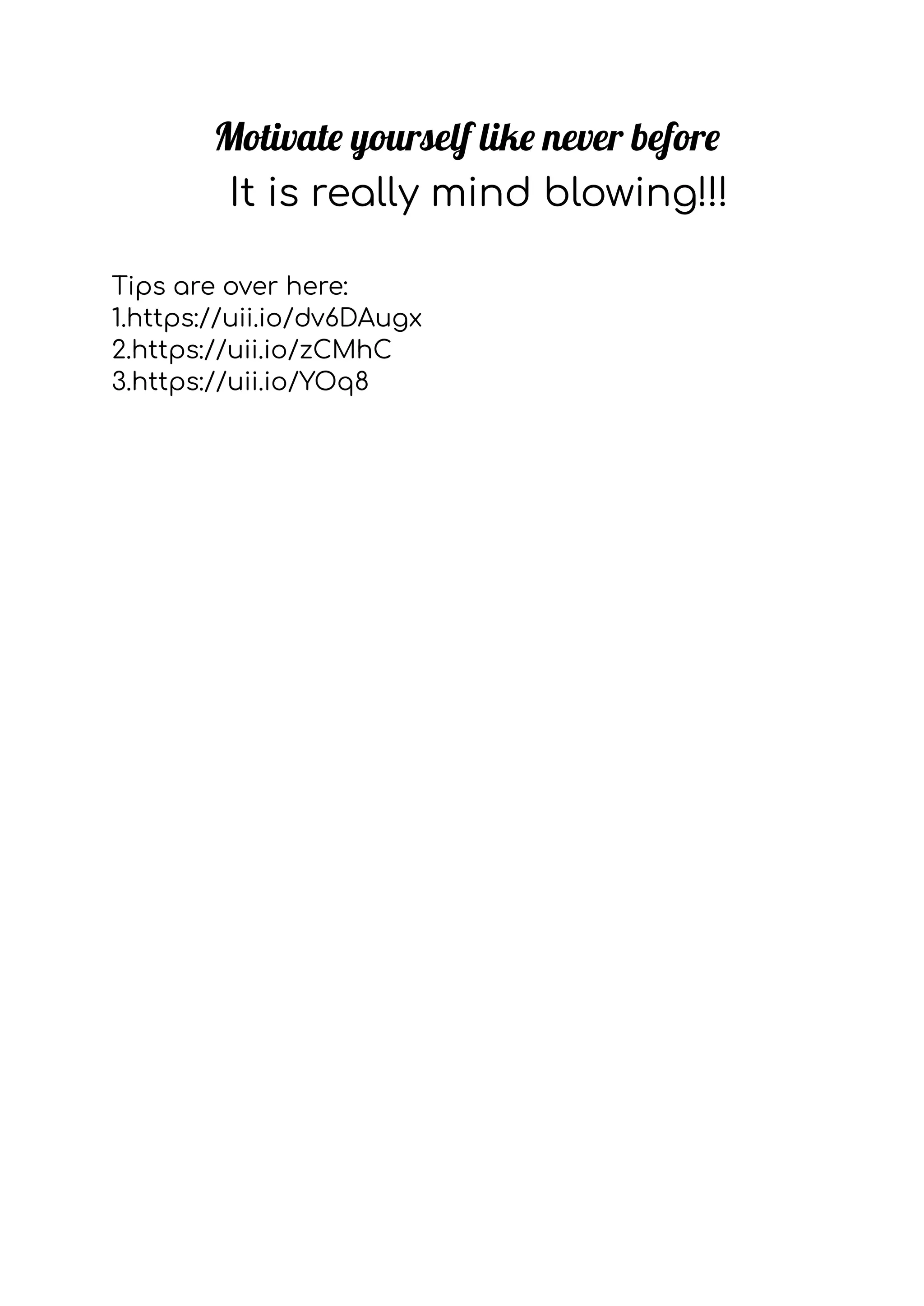 Motivat yourself | PDF