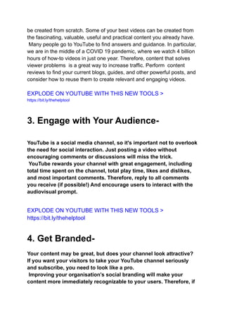 GROW YOUTUBE CHANNEL FAST | PDF
