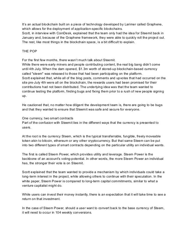 Steemit Bridges Blockchain and Social Media | PDF