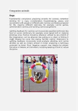 Animal Training Techniques | PDF