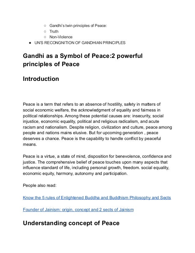 Gandhi as a Symbol of Peace & 2 powerful principles of Peace.pdf