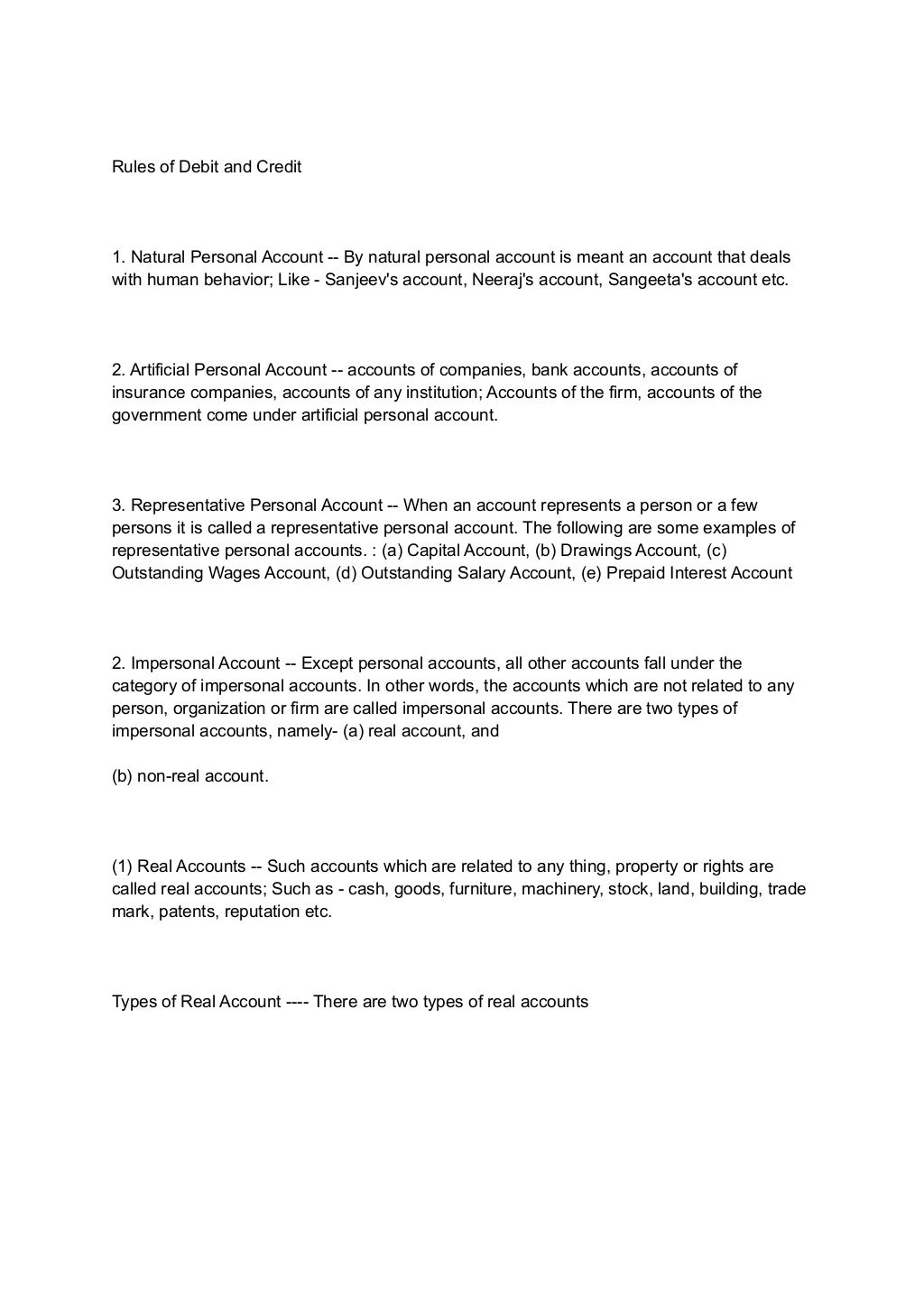 Rules of Debit and Credit. | PDF