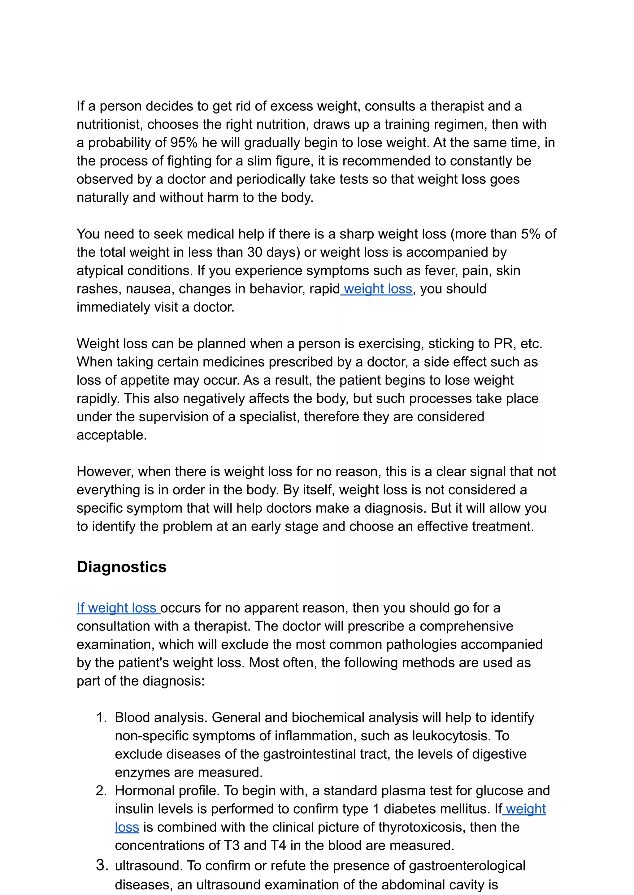 Weight loss | PDF