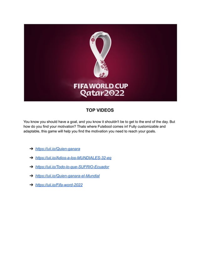 FIFA WORD CUP | PDF
