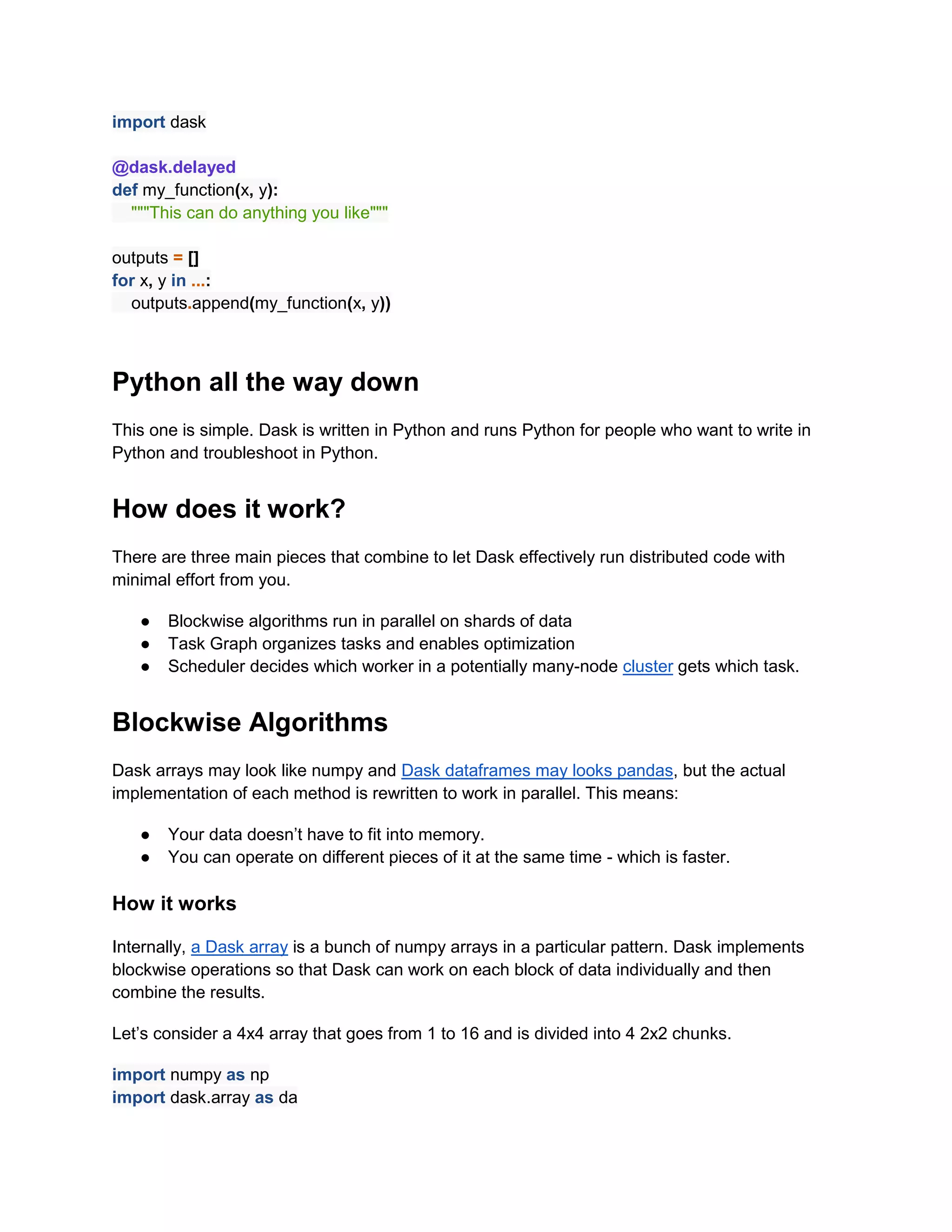 What is Dask and How Does It Work? | PDF