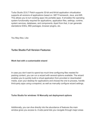Turbo Studio | PDF