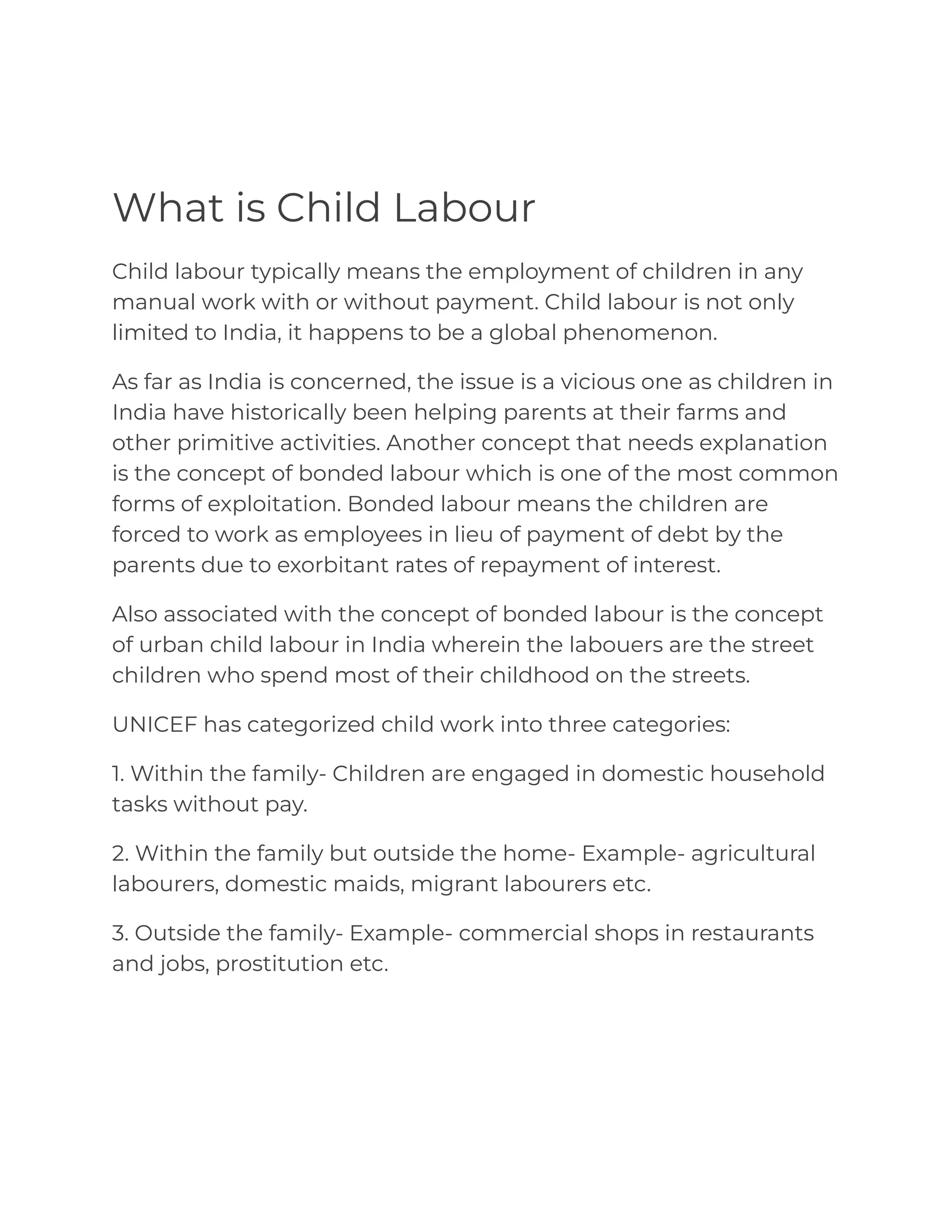 CLASS 12 ENGLISH PROJECT ON CHILD LABOUR | PDF