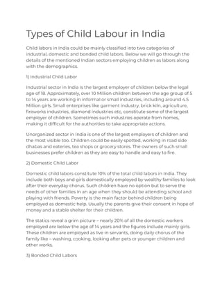 CLASS 12 ENGLISH PROJECT ON CHILD LABOUR | PDF