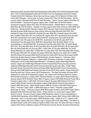 Game Stick List | PDF