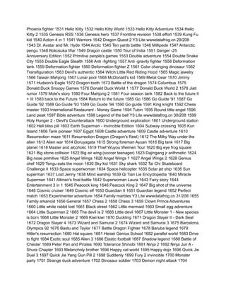 Game Stick List | PDF