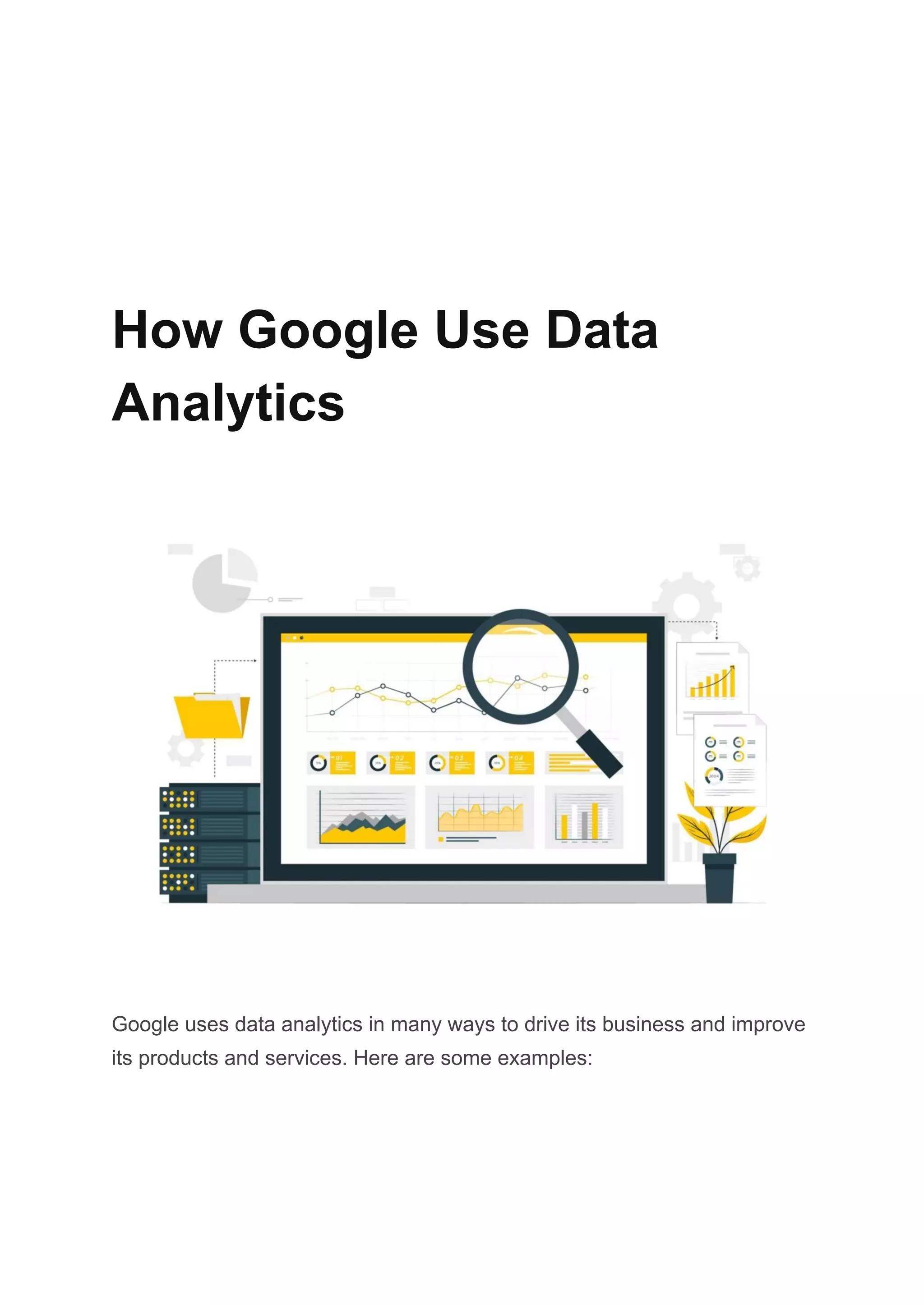How Google Use Data Analytics | PDF