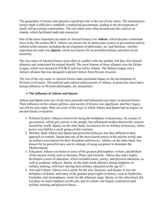 Greek Ancient Civilization(Greek Mythology) | DOCX