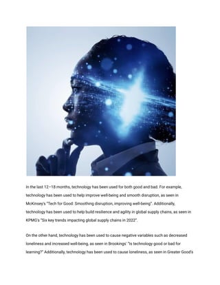 "2023 TECH FOR GOOD OR BAD | PDF