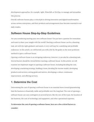 9 Steps: How to Open Your Best Software House Step-by-Step Guide in ...