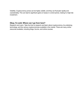 The Basics To Crypto Currency | PDF