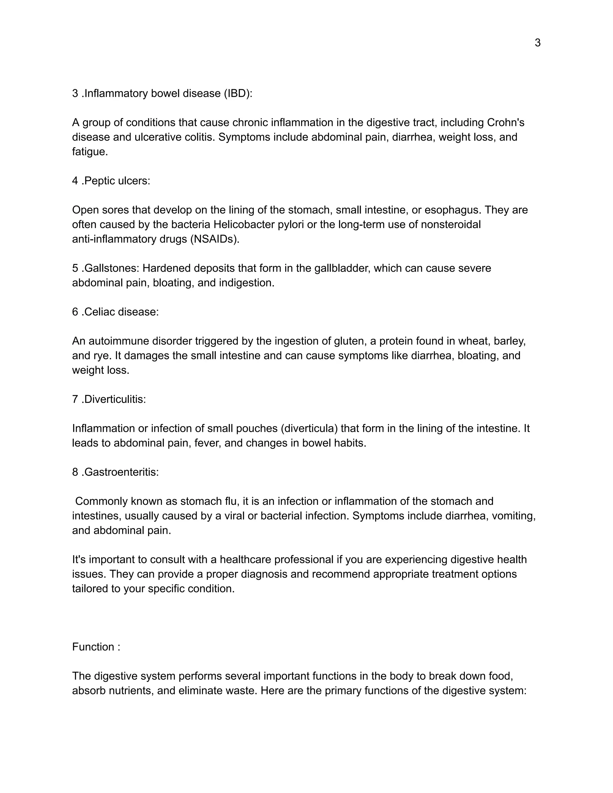 Digestive health overview pdf . | PDF