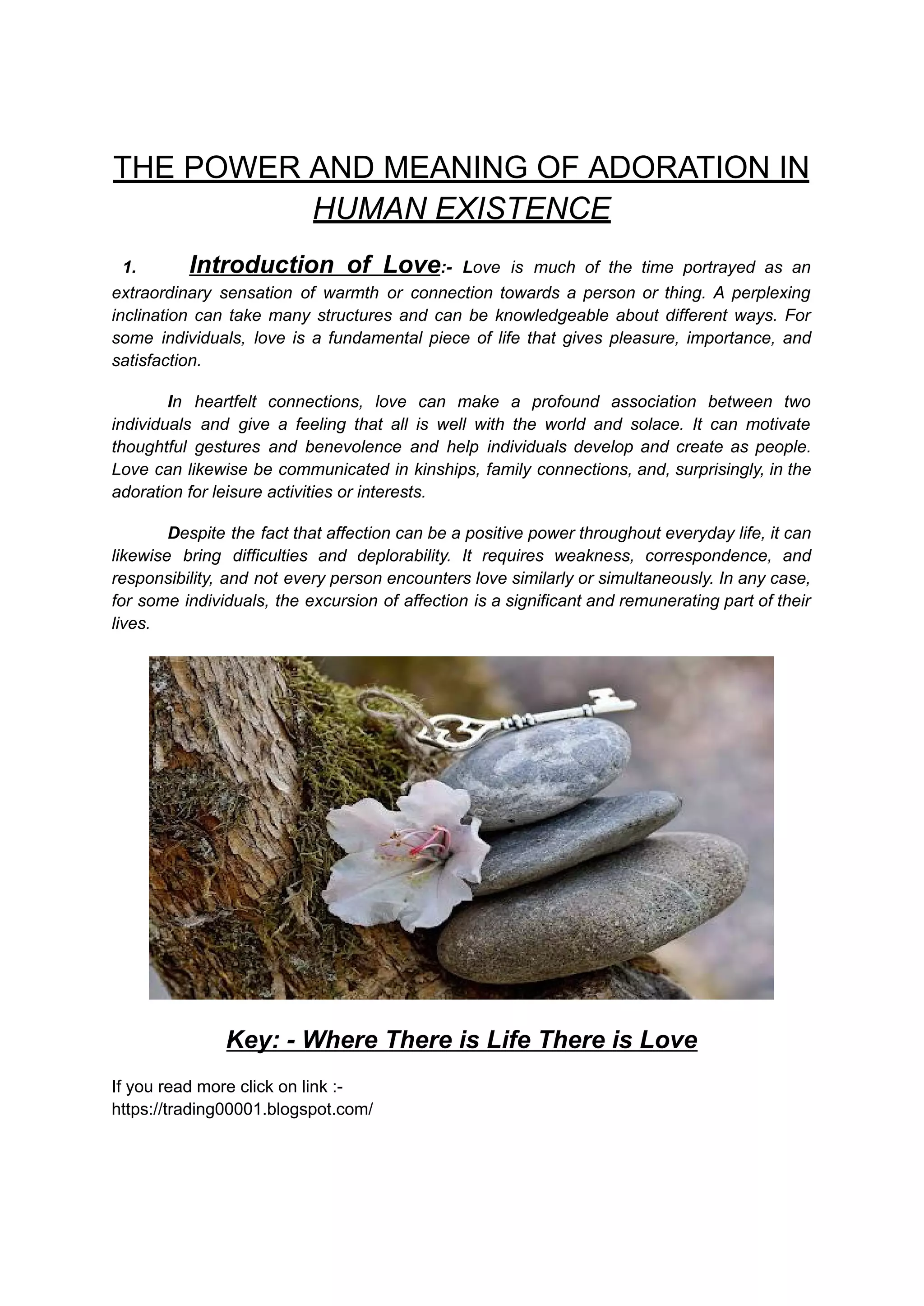 Love is life | PDF
