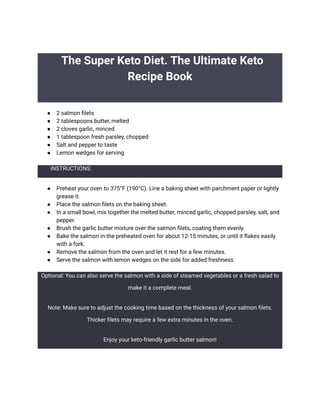 KETO RECIPES | PDF