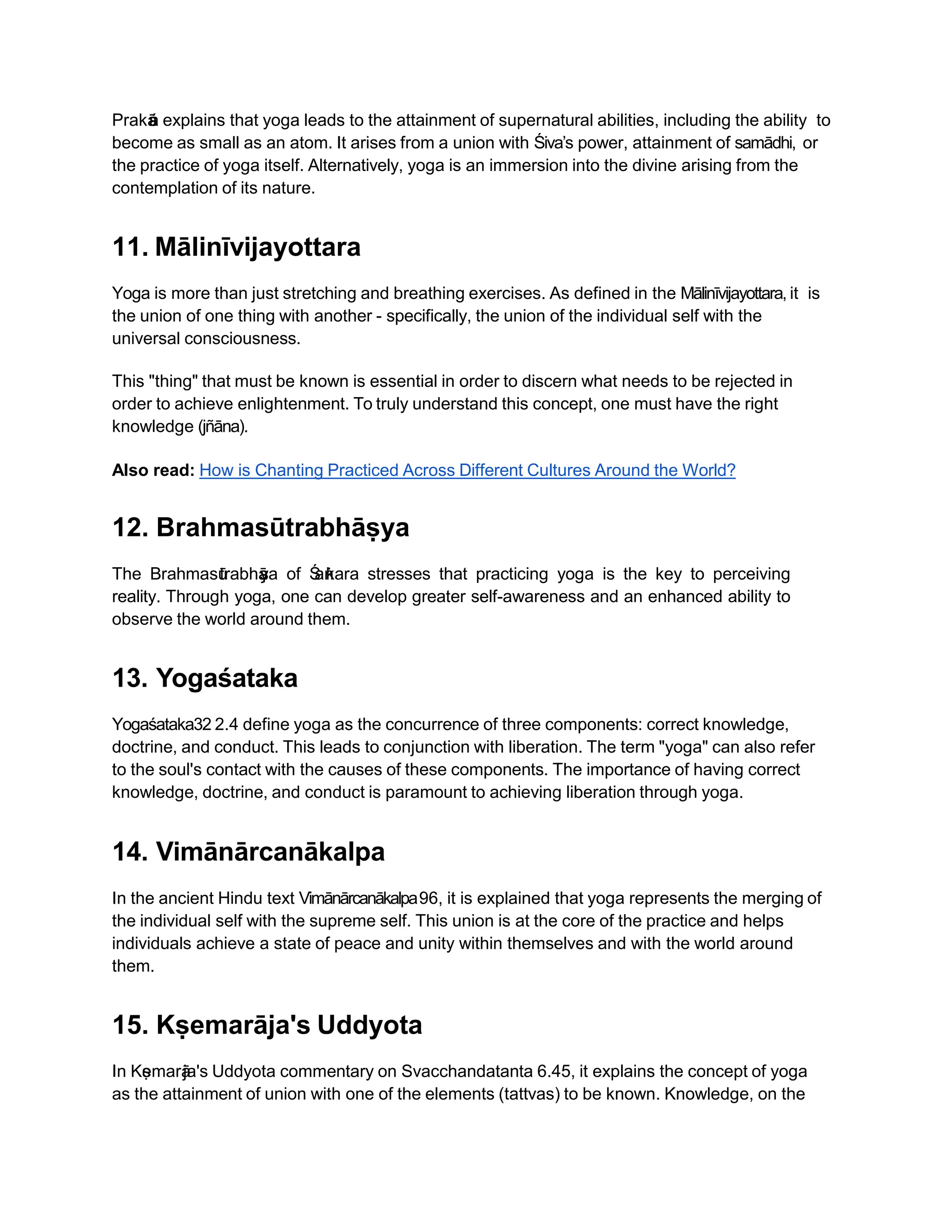 Different Definitions of Yoga | PDF Different Definitions of Yoga | PDF