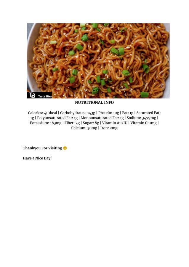 Easy Saucy Ramen Noodles | PDF