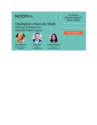 Noom for Work Webinar | PDF