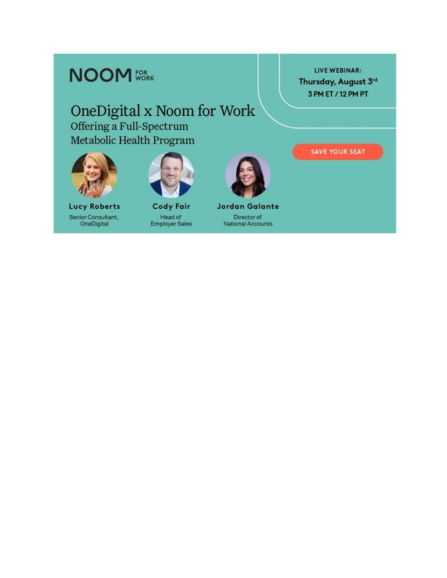 Noom for Work Webinar | PDF