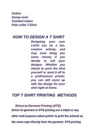 t shirt | PDF