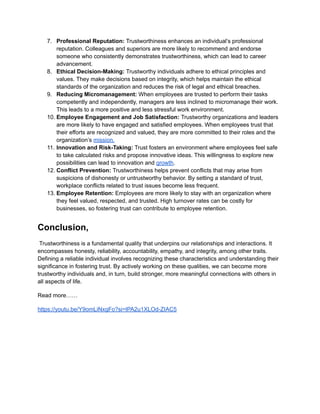 Discovering Trustworthiness:How Do You Define a Reliable Individual | PDF