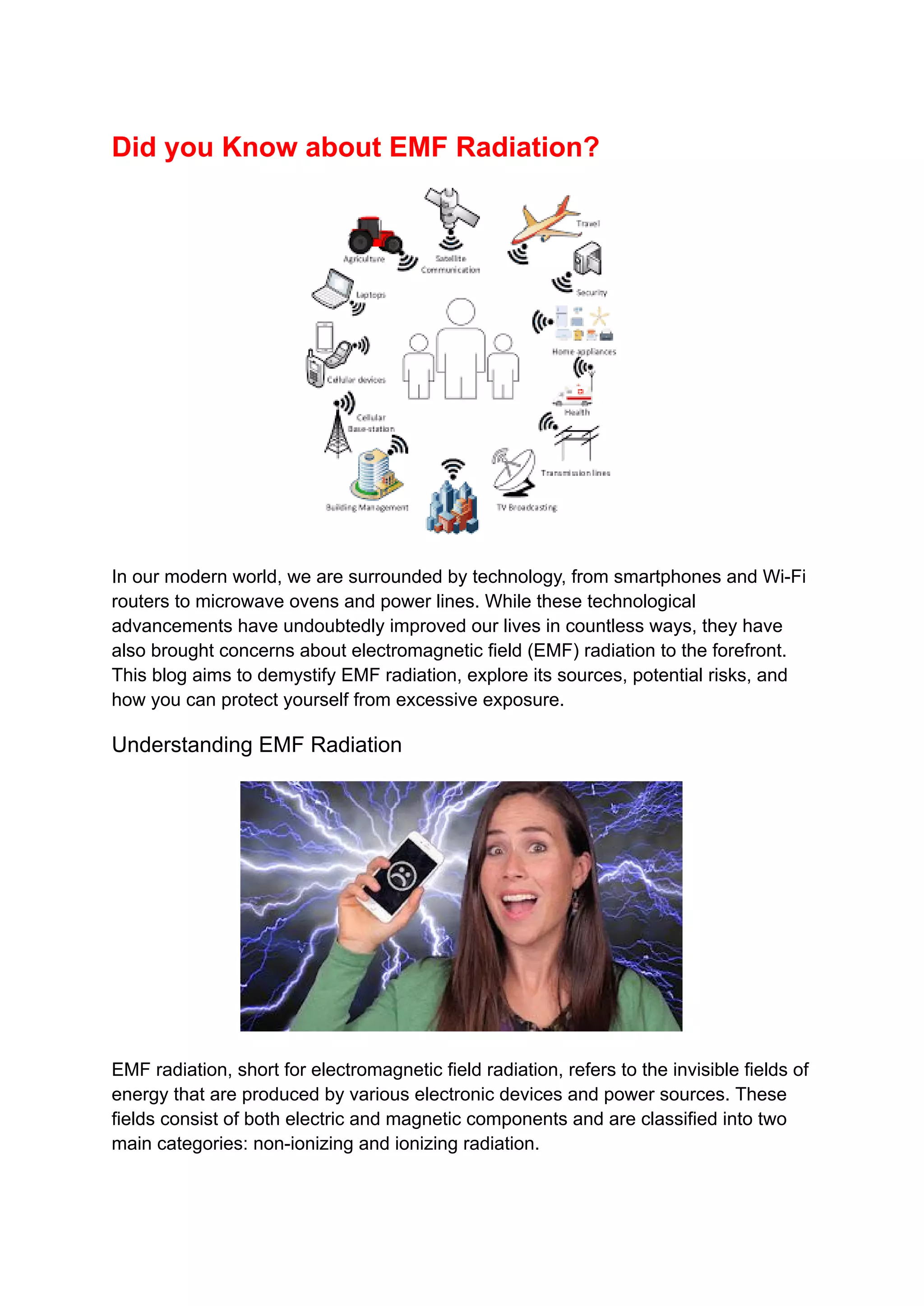Did you know about EMF radiation? | PDF | Phone Services | Home Utilities