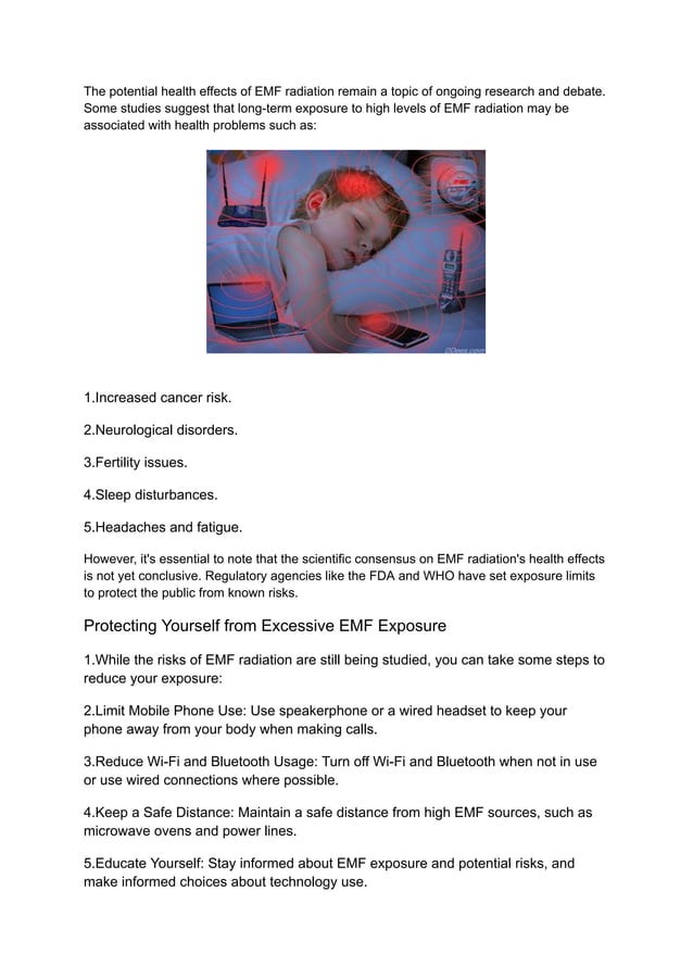 Did you know about EMF radiation? | PDF | Phone Services | Home Utilities