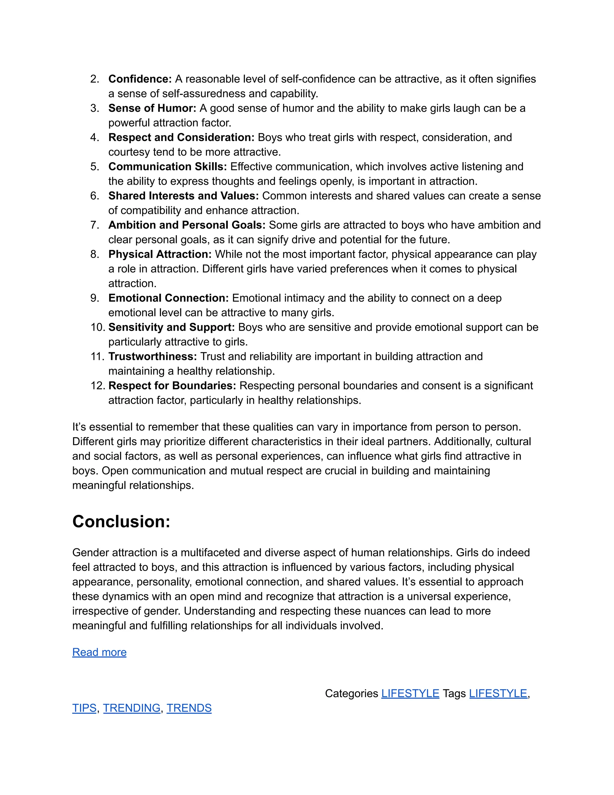 Gender Attraction:Do Girls Feel Attracted to Boys Too? | PDF