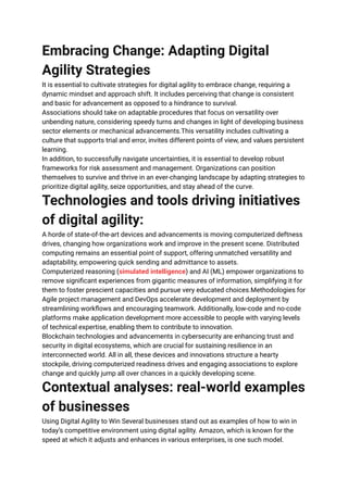 Thriving Through Digital Agility | PDF