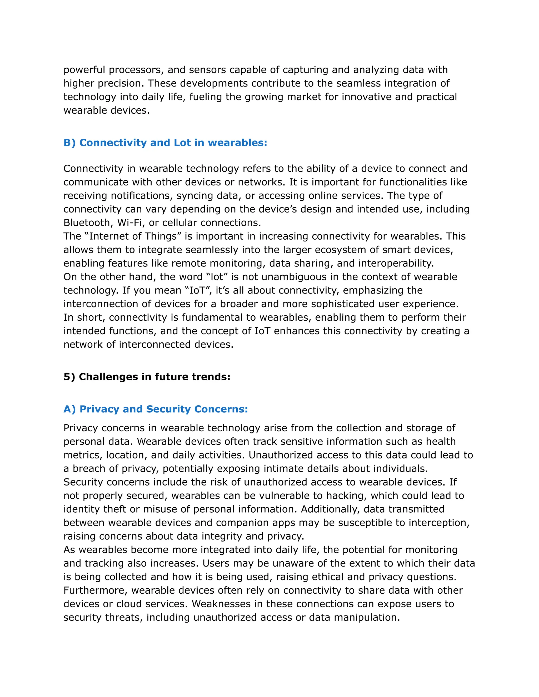 Navigate the Future (The Evolution of wearable technology) | PDF